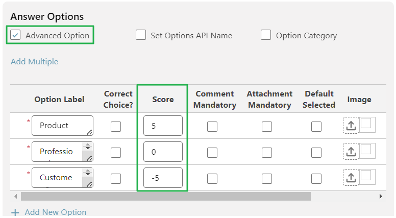 Question and Survey Score Calculation - SurveyVista