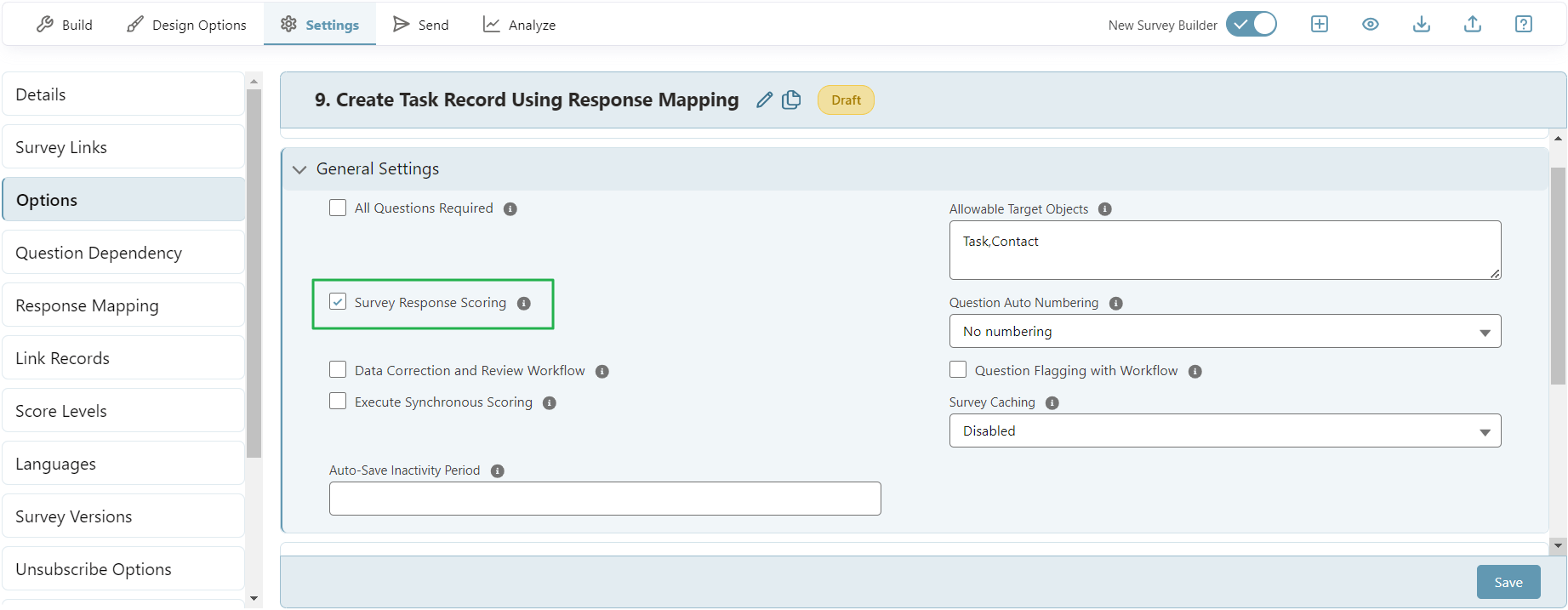 Task Record + NPS - SurveyVista