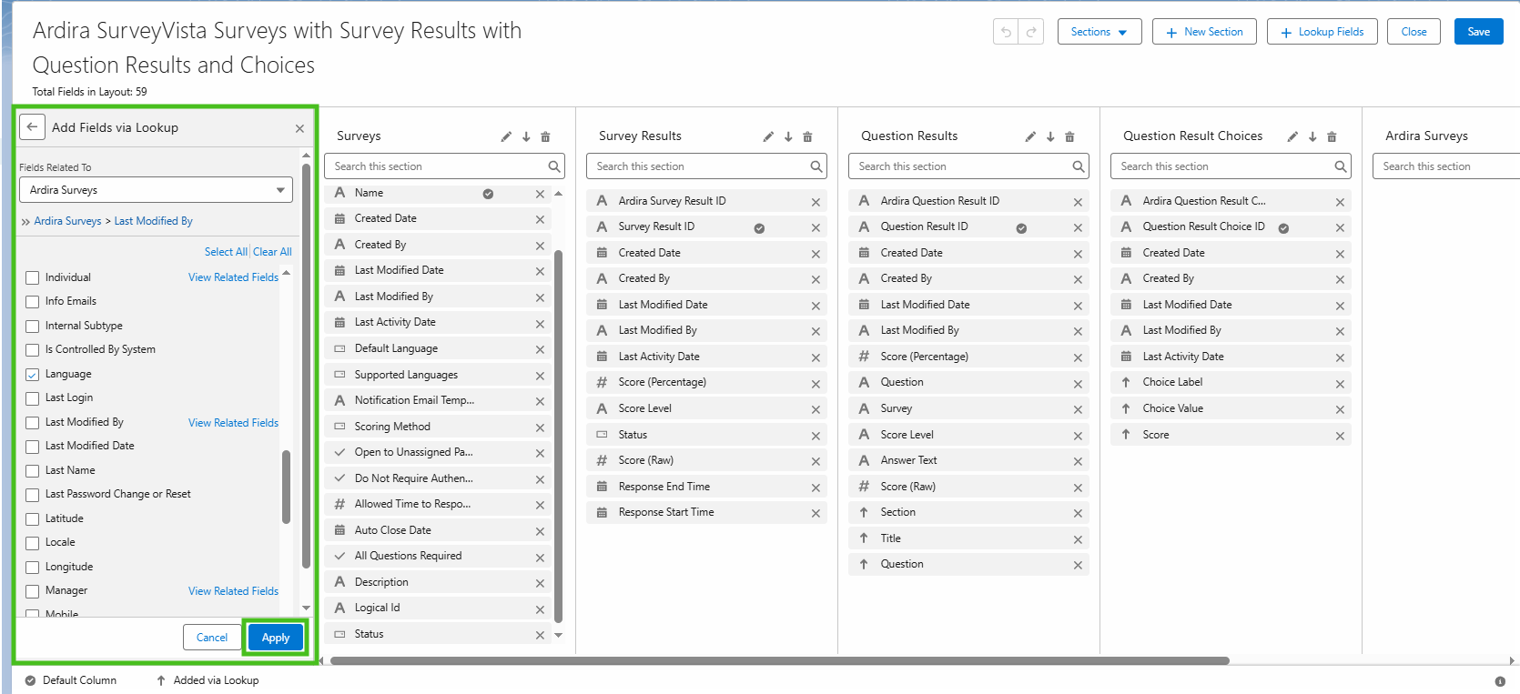 Building a Custom Report Type - SurveyVista