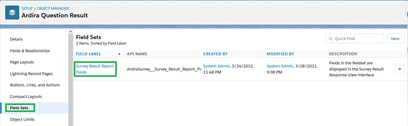 Configure ‘View Response’ and ‘Survey Result Report’