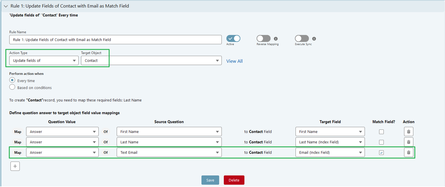 Update Existing Contacts using Match Field and Do Not Create New Contacts