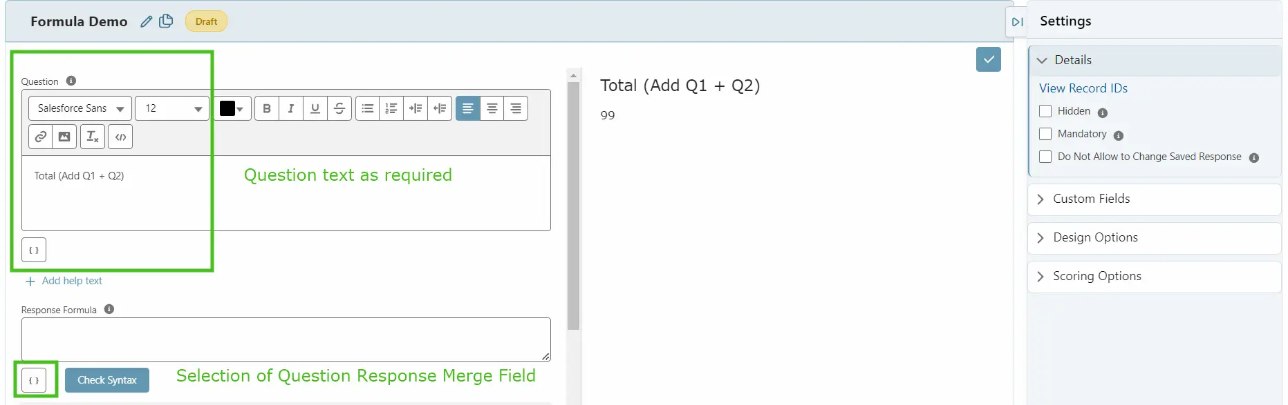 Formula Question - SurveyVista