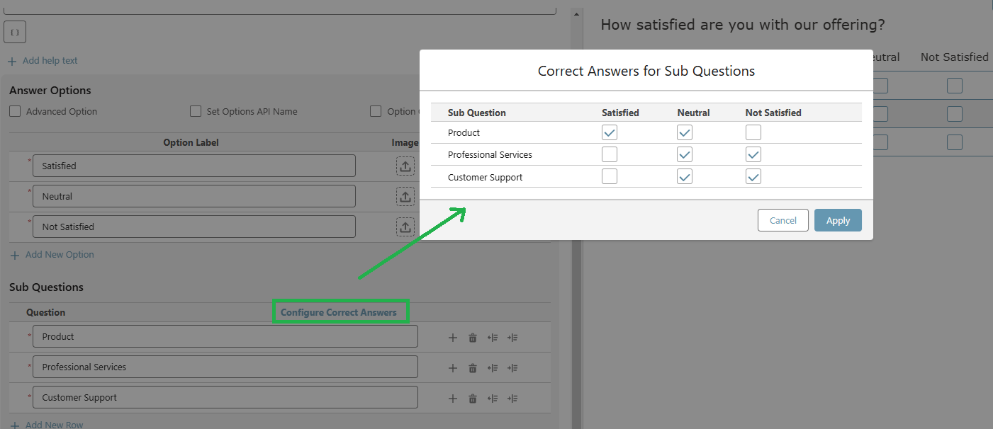 Question and Survey Score Calculation - SurveyVista