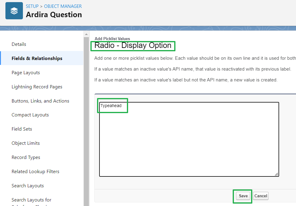 Manual Configuration Changes