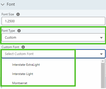 Use Custom font in your Survey - SurveyVista