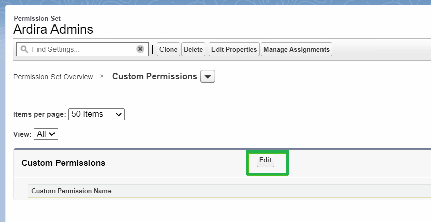 SurveyVista Custom Permissions