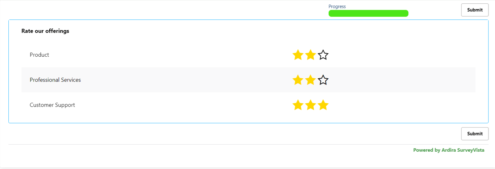 Question and Survey Score Calculation - SurveyVista