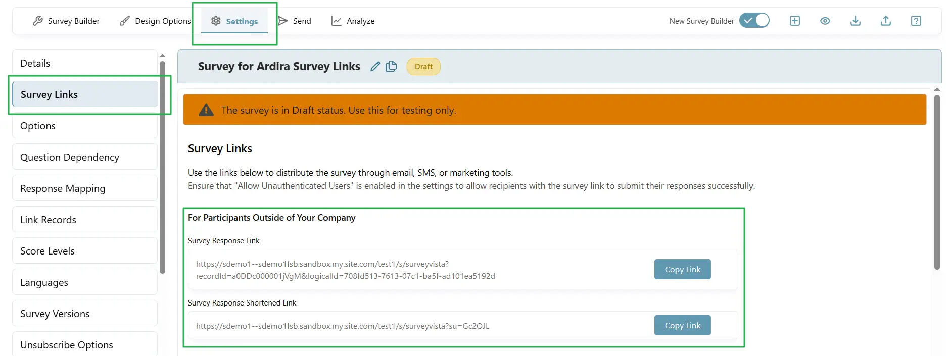 Multiple ways to respond Surveys