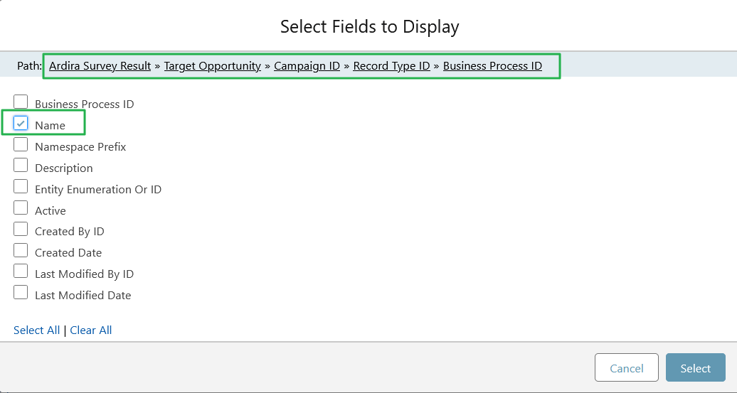 Tabular Report - SurveyVista
