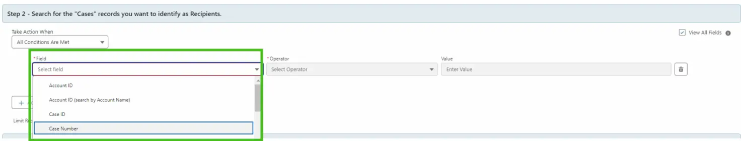 Configure “Survey Filterable Fields“ - SurveyVista