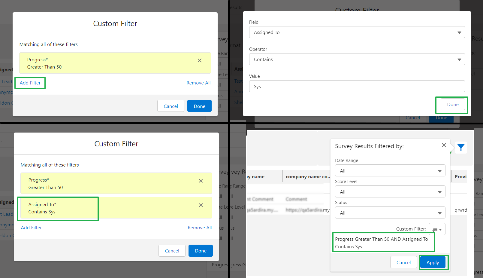 Tabular Report - SurveyVista