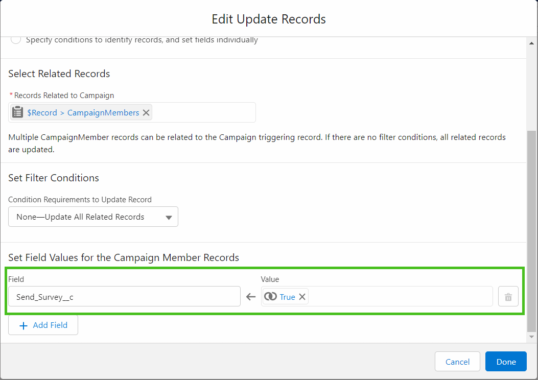 Configure Flow to Send a Survey to Campaign Members on Campaign Status ...
