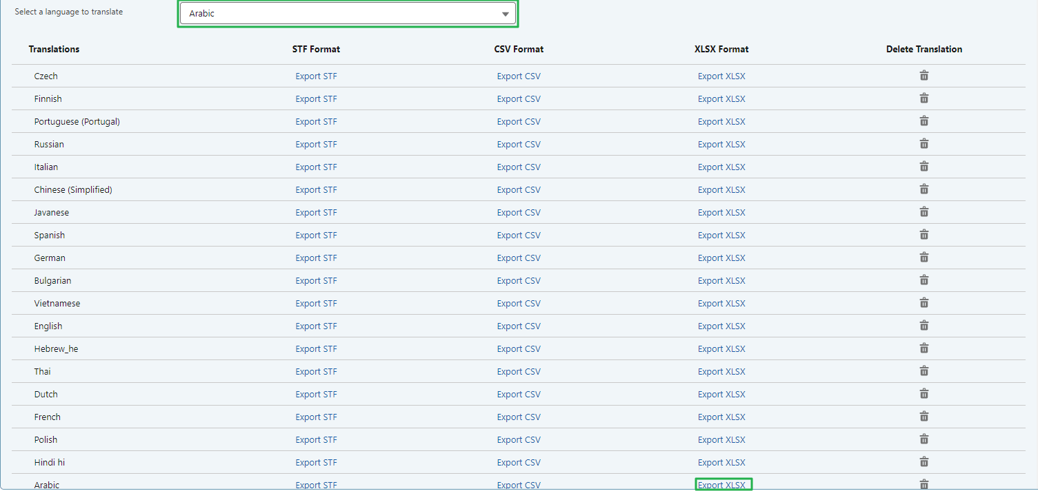 Translate Common Labels of Survey Using Survey Translation Files
