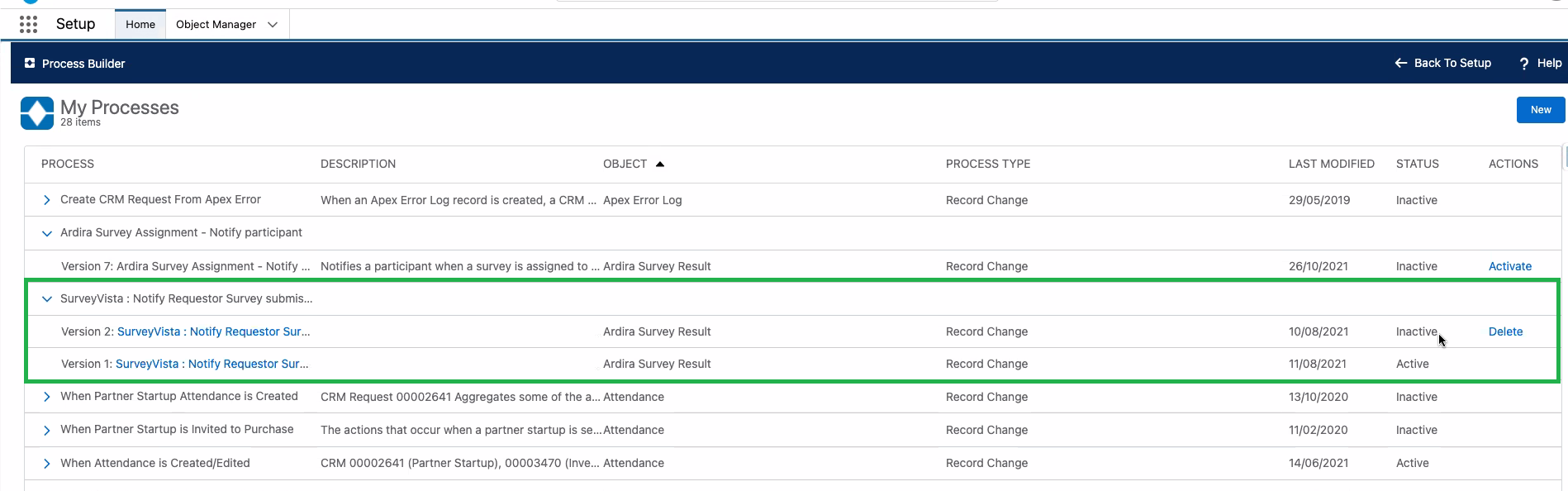 SurveyVista Package Uninstallation Steps - SurveyVista