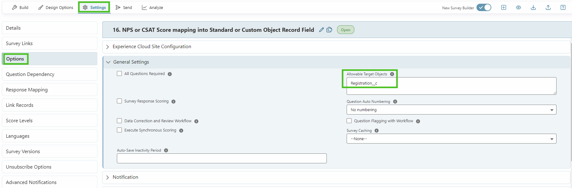 Simple NPS or CSAT Score mapping into Standard or Custom Object Record Field