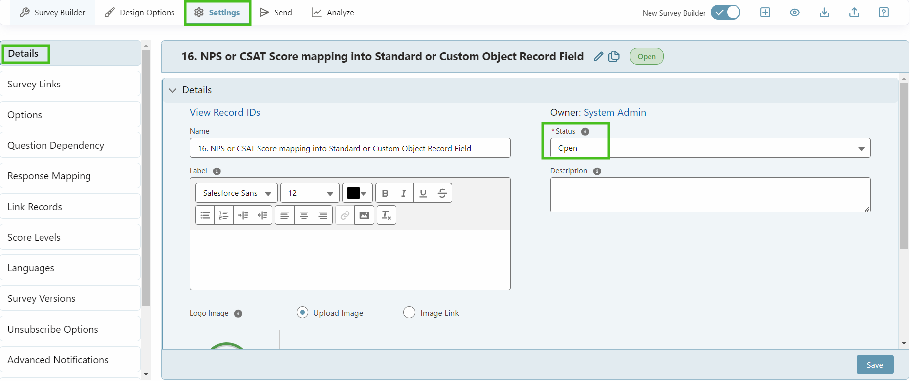 Simple NPS or CSAT Score mapping into Standard or Custom Object Record ...