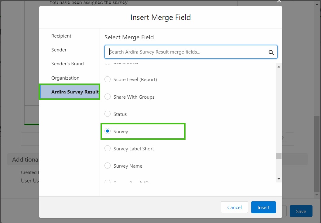 Create An Email Template And Email Alert Using Surveyvista Object Fields