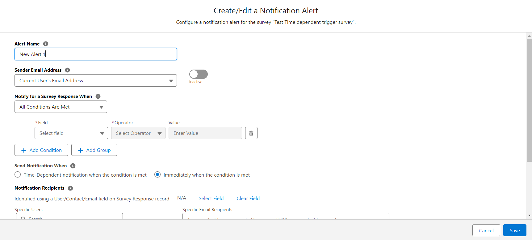 Configure Personalized And Detailed Alert Notifications Surveyvista
