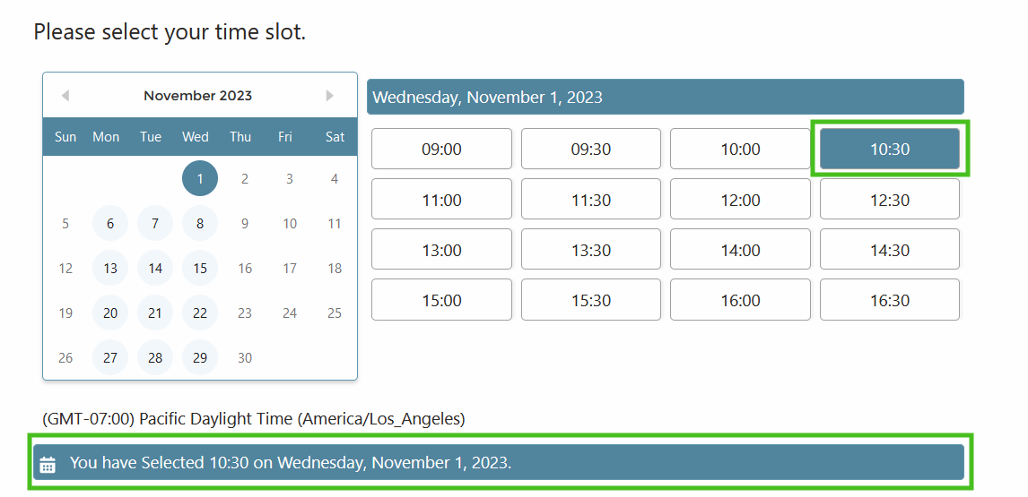 Appointment Question - SurveyVista
