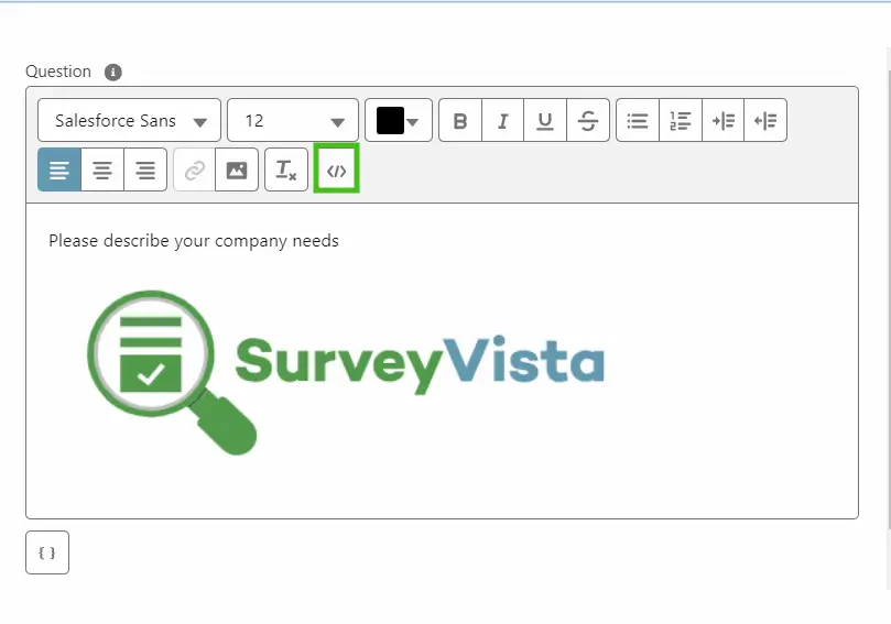 Embed Images Using Code Snippet - SurveyVista