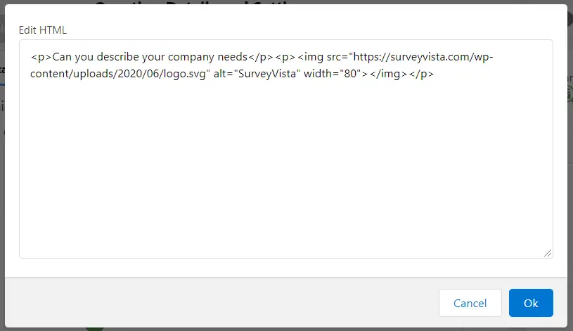 Embed Images Using Code Snippet - SurveyVista