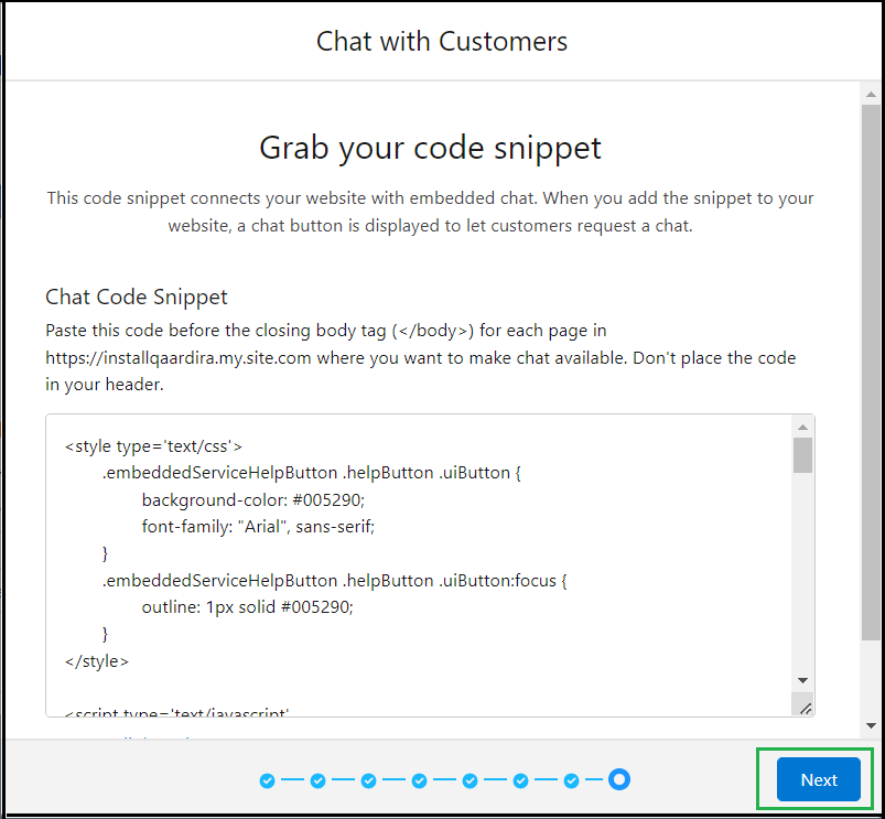 SurveyVista – Integration with Salesforce Chat - SurveyVista