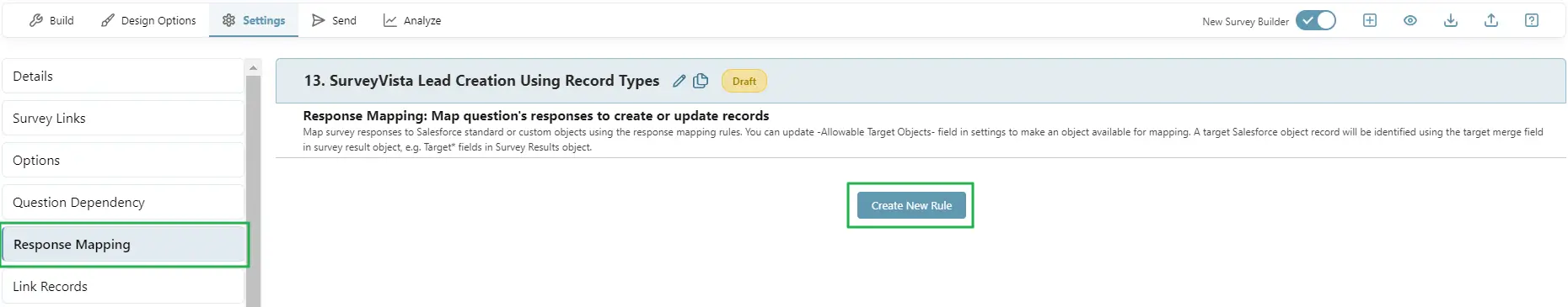 Create Lead Record Based on Record type - SurveyVista