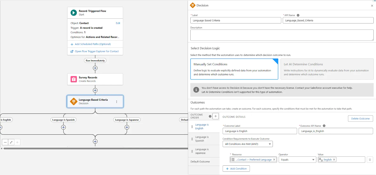 Assign a Survey with a Language Specific Email Template to a Contact ...