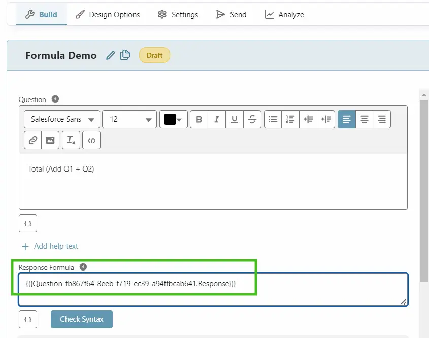 Formula Question - SurveyVista