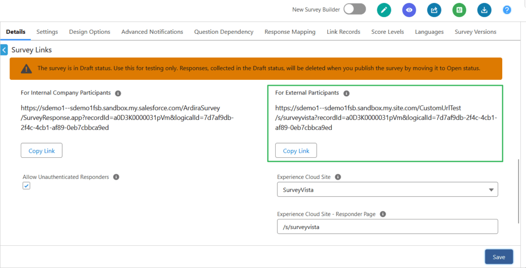 Enable Survey Access for Experience Cloud - SurveyVista