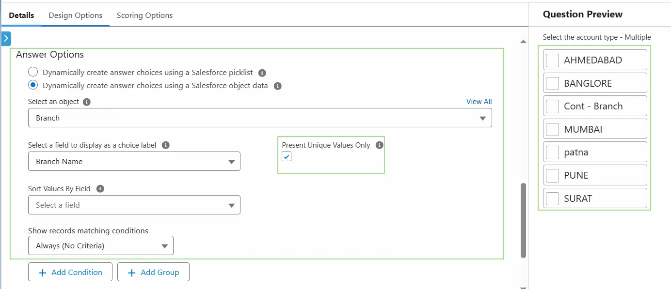 Salesforce Data – Multiple Choice (previously known as Multiple – Using ...