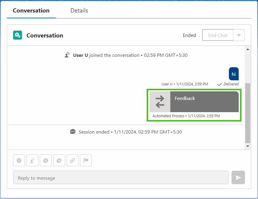 SurveyVista - Integration with Messaging for In-App and Web(MIAW)