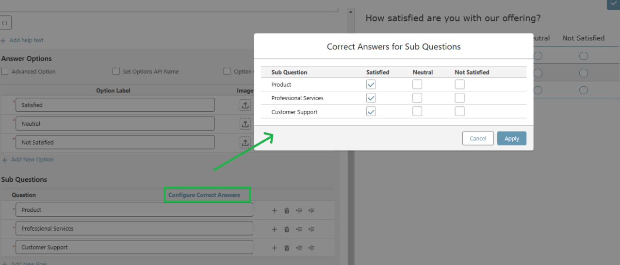 Question and Survey Score Calculation - SurveyVista