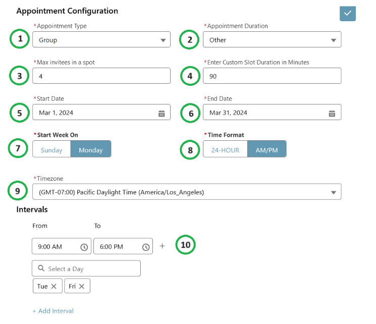 Appointment Question - SurveyVista