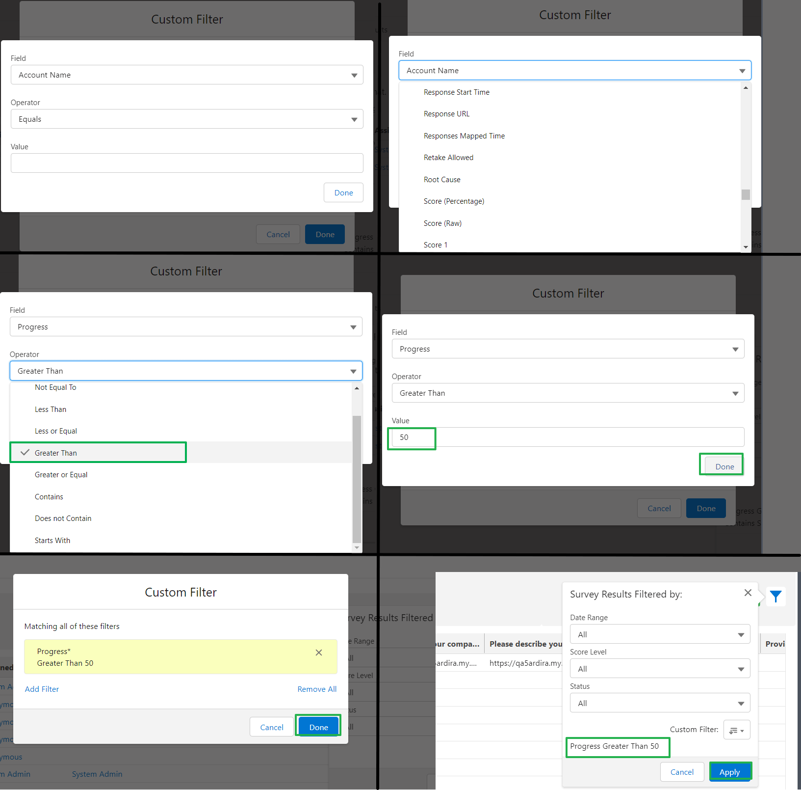 Tabular Report - SurveyVista