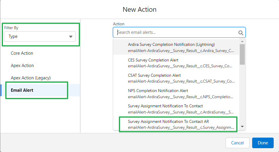 Assign a Survey with a Language Specific Email Template to a Contact - SurveyVista