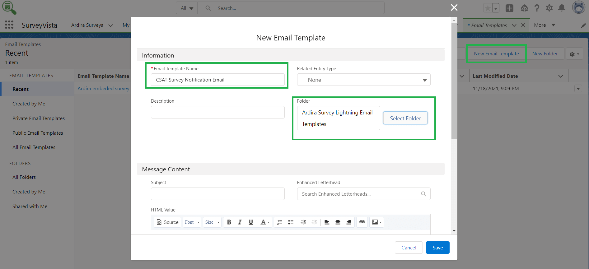 Survey Notifications - SurveyVista
