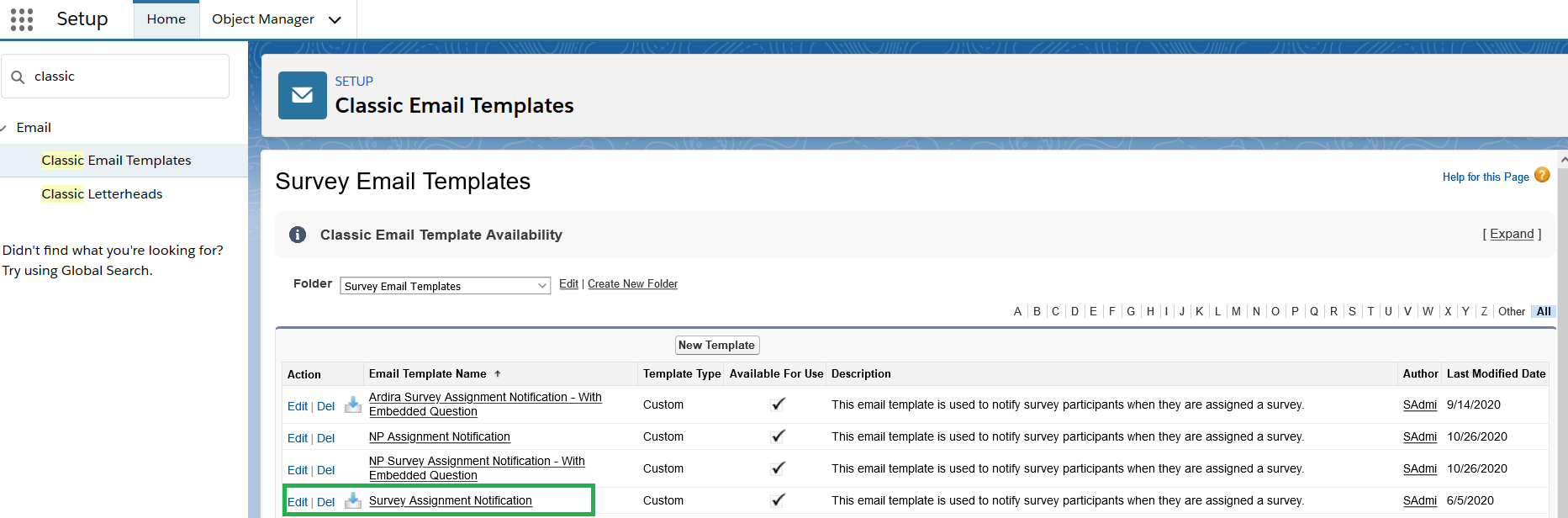 Survey Notifications - SurveyVista