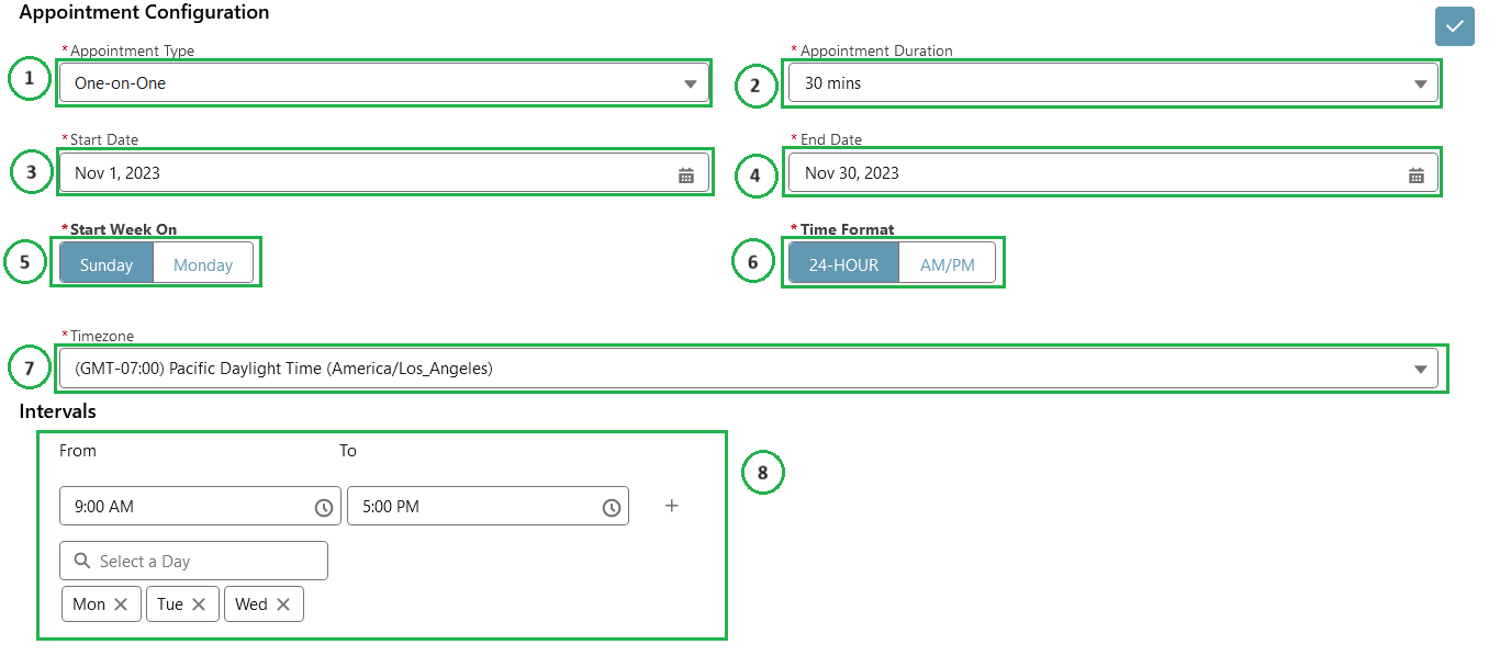 Appointment Question - SurveyVista
