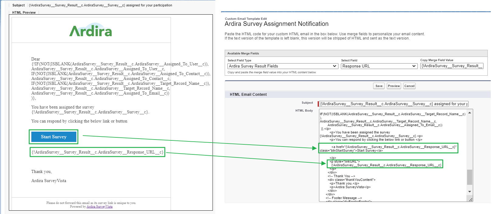 Assign A Survey With A Language Specific Email Template To A Contact