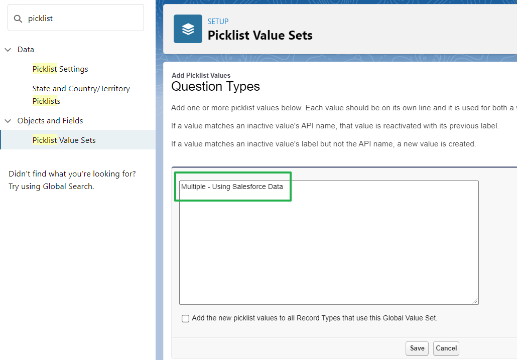 Manual Configuration Changes