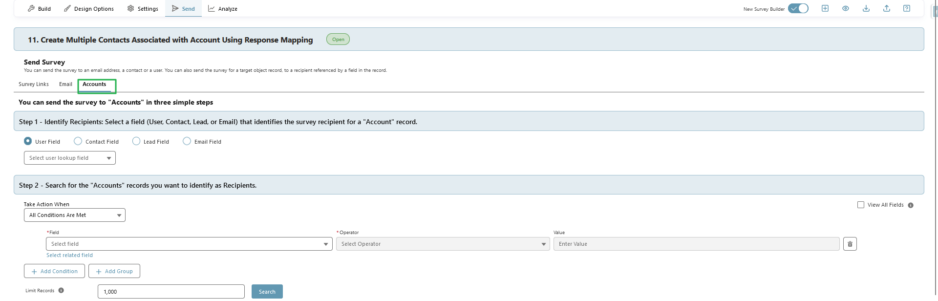 Create multiple contacts associated with an account - "Account-Contact ...