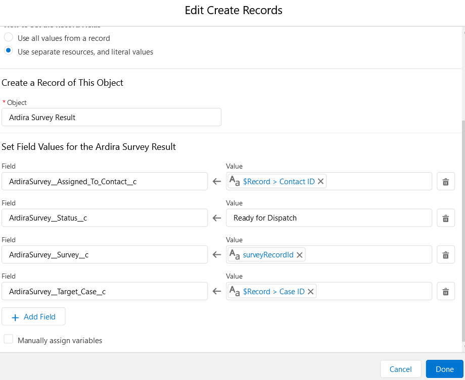 Send Surveys Using Flow - SurveyVista