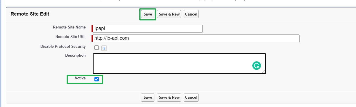 Geo Location Configuration - SurveyVista