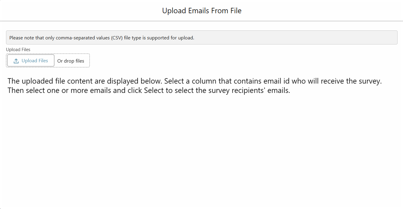 Send Surveys using CSV-Excel file - SurveyVista