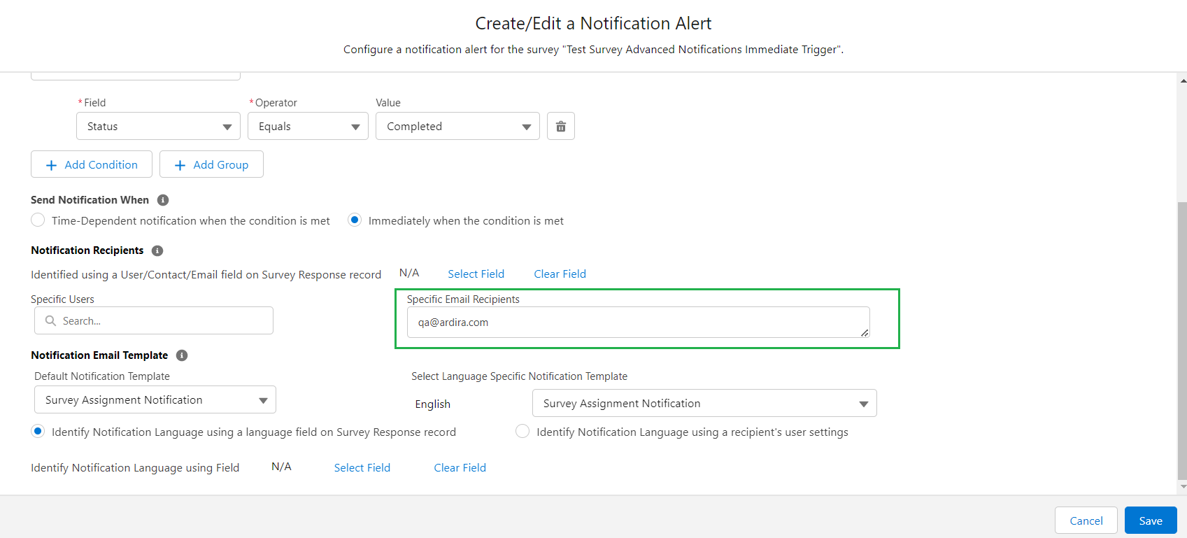 Configure Personalized And Detailed Alert Notifications Surveyvista